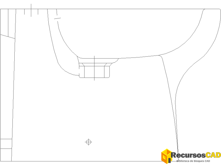 Bidé en sección archivos - RecursosCAD